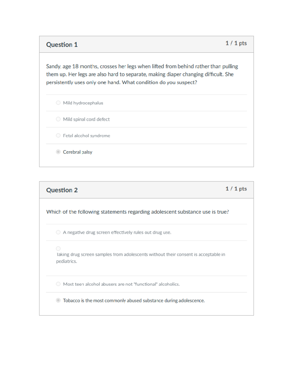 6541 Week 11 Knowledge Check - NURS 6541 - Studocu