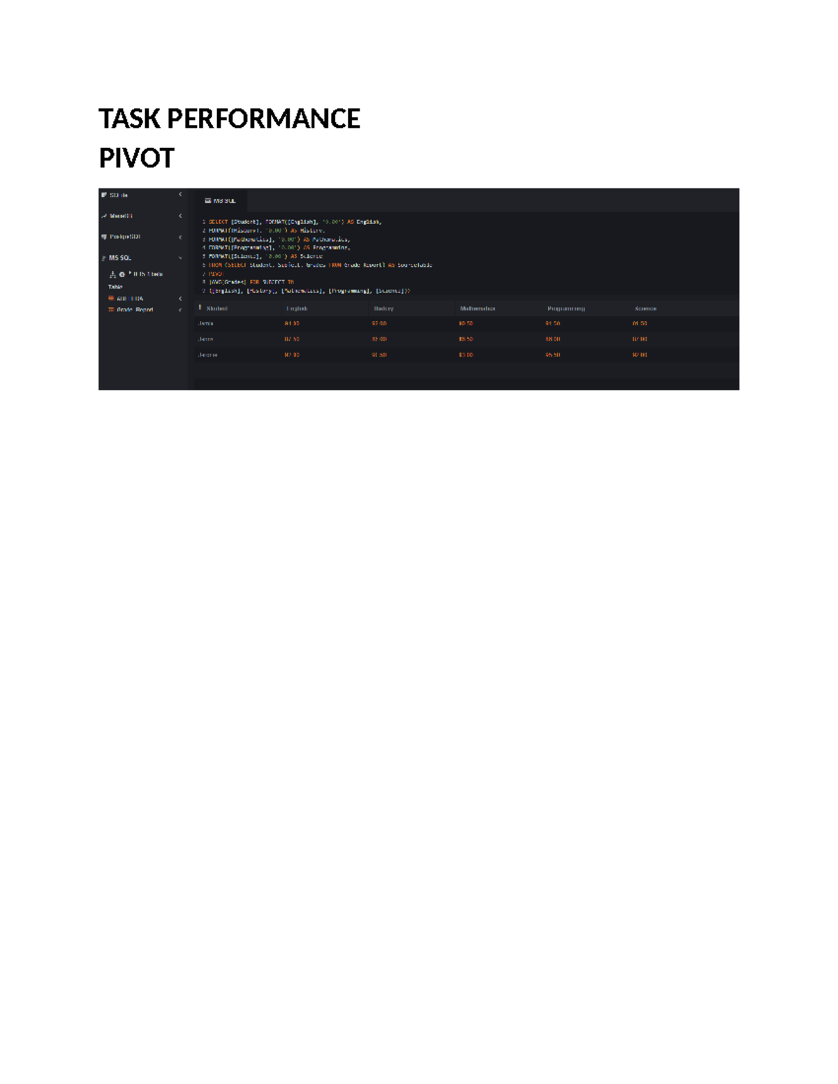 04 Abeleda TP ADV - asd - Information Technology - TASK PERFORMANCE PIVOT - Studocu