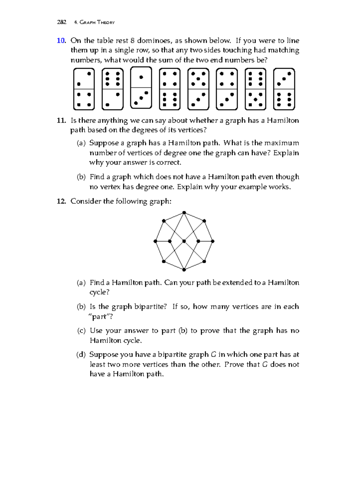 Discrete mathematics-100 - 282 4. Graph Theory On the table rest 8 ...