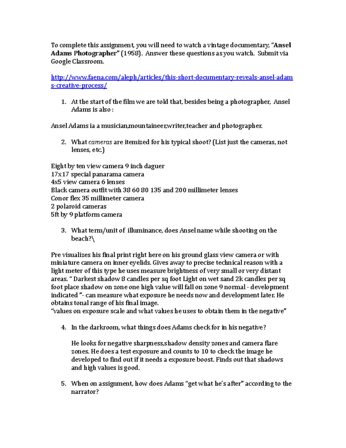 Assignment - Analyzing - To complete this assignment, you will need to ...