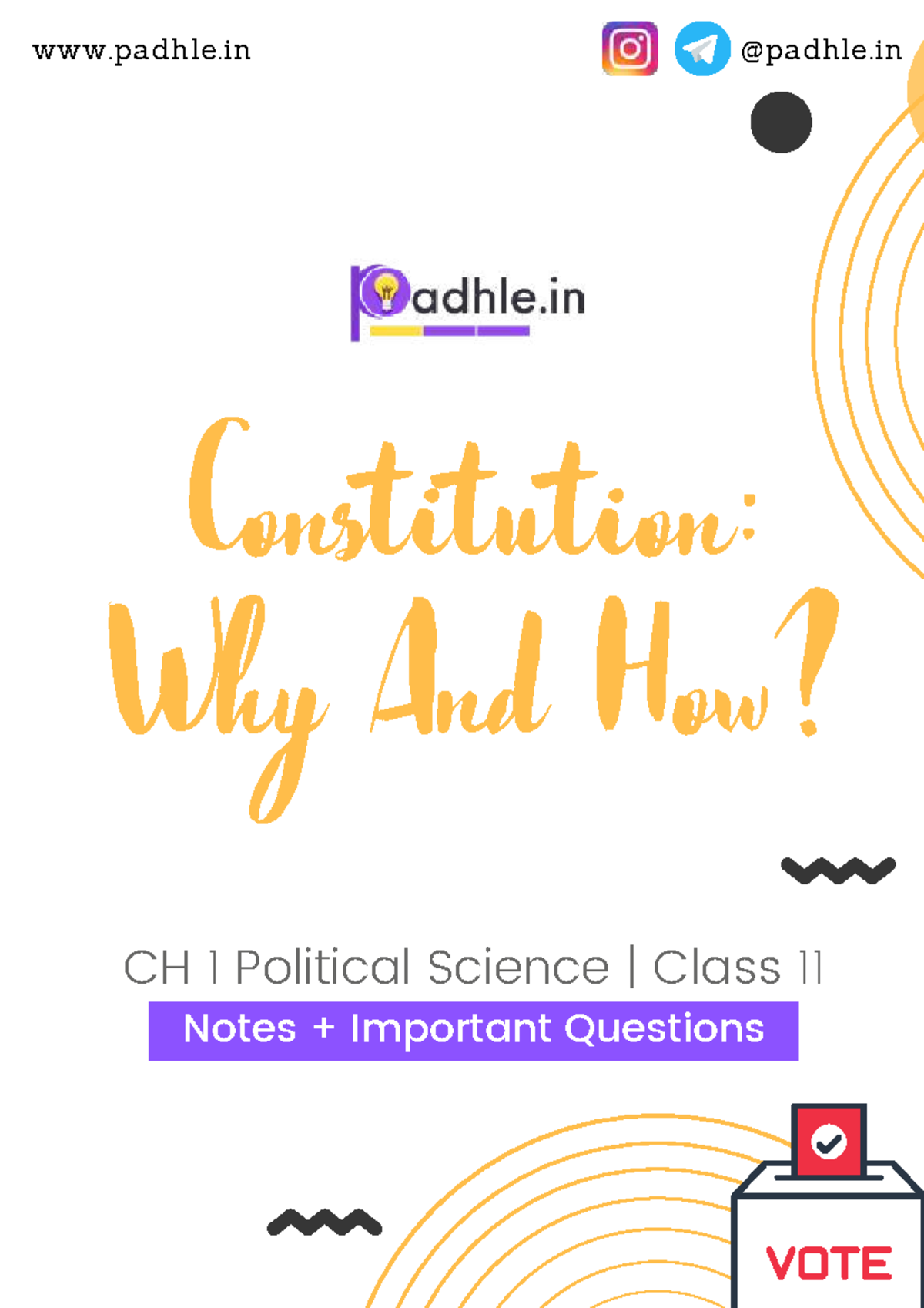 Constitution Why and How hand written notes - Constitution: Why And How ...