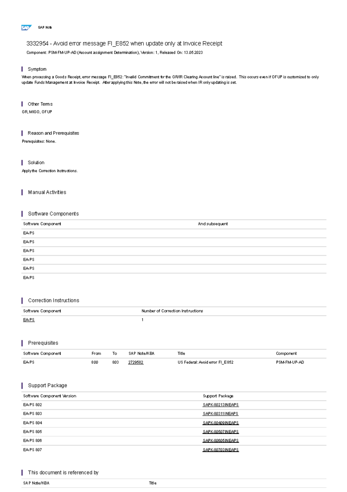 3332954 E 20230612 - 3332954 - Avoid error message FI_E852 when update ...