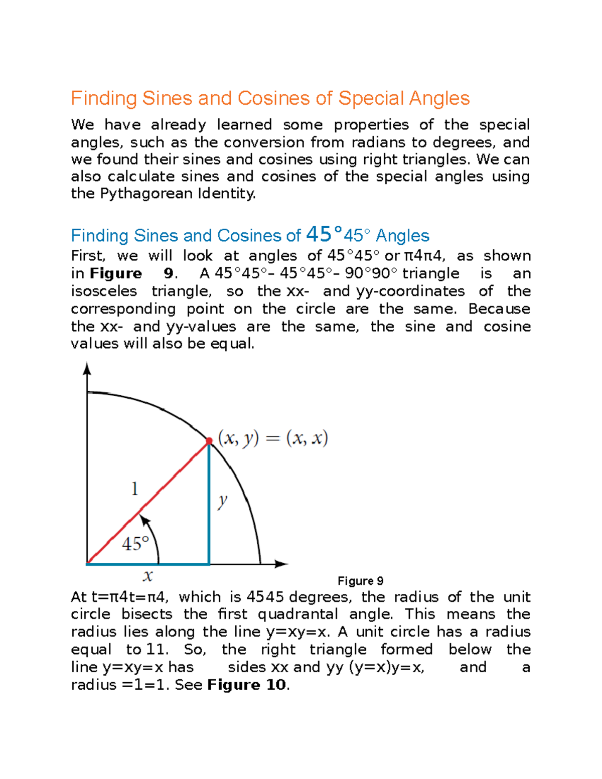 5-1 Reading and Participation Activities Unit Circle 2 - Finding Sines ...