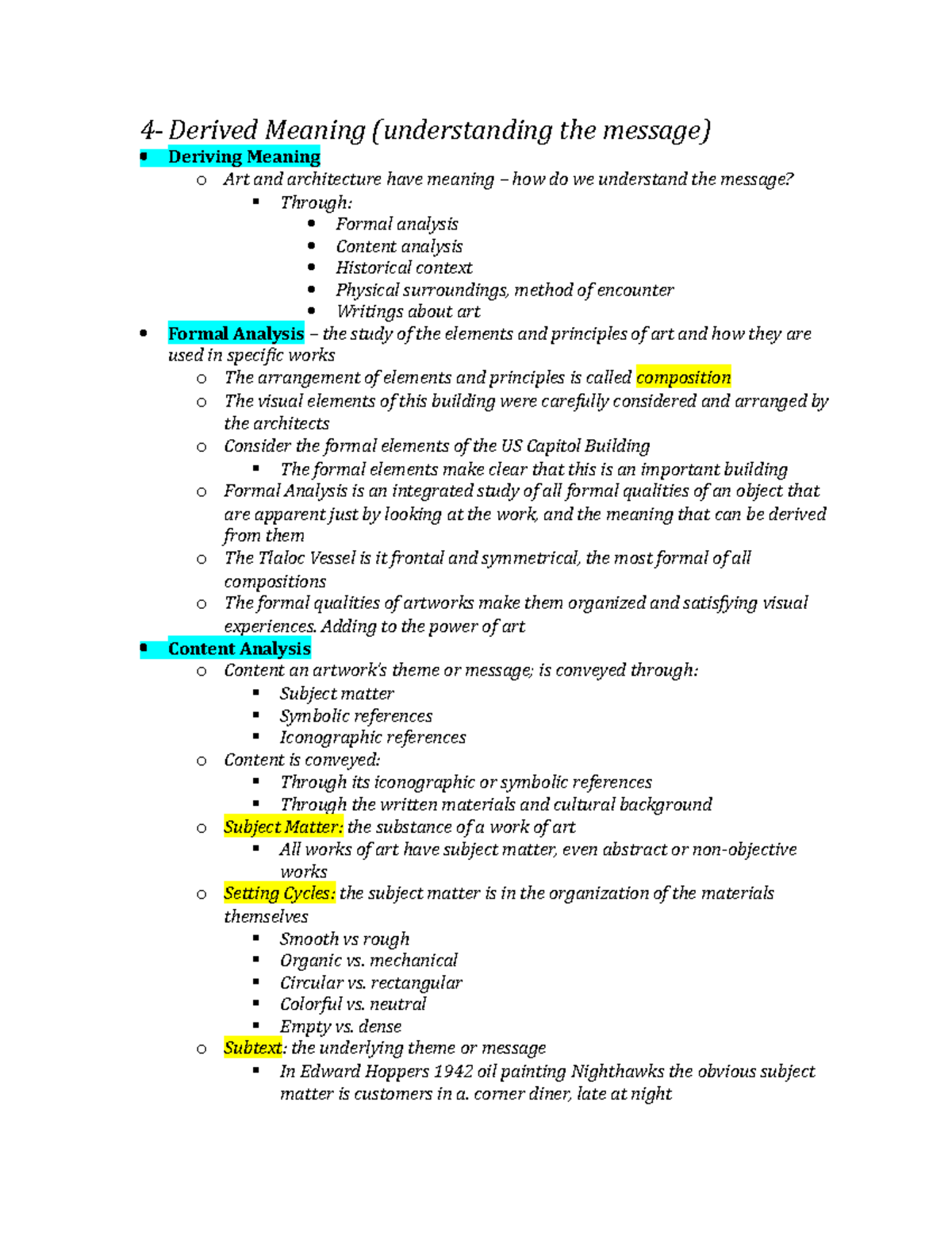 ART Ch4 - PPT notes - 4- Derived Meaning (understanding the message ...