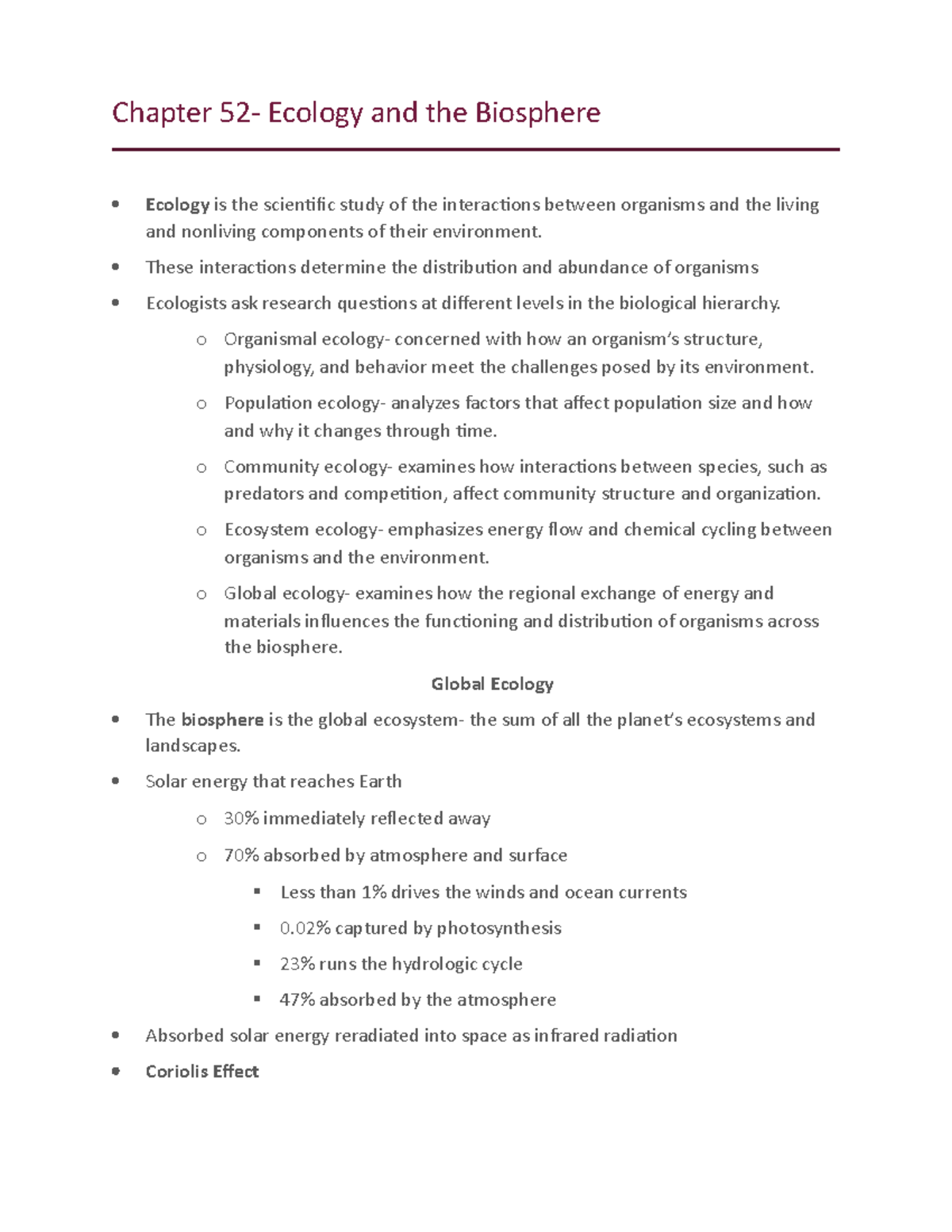 Final Study Guide - Copy of all lecture slides from the whole semester ...