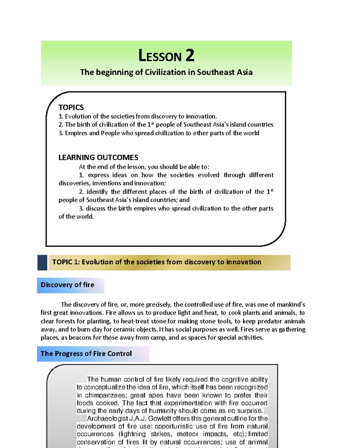 Lesson 2 - Module - READINGS IN PHILIPPINE HISTORY - The discovery of ...