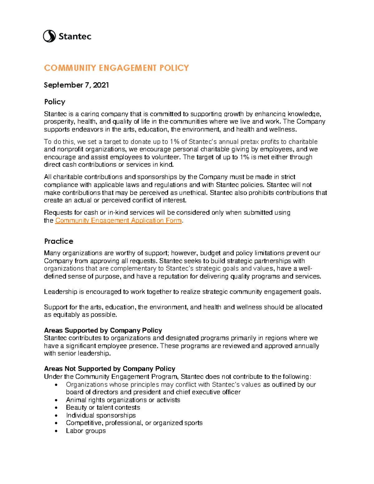 Community Engagement Policy for the new - COMMUNITY ENGAGEMENT POLICY ...
