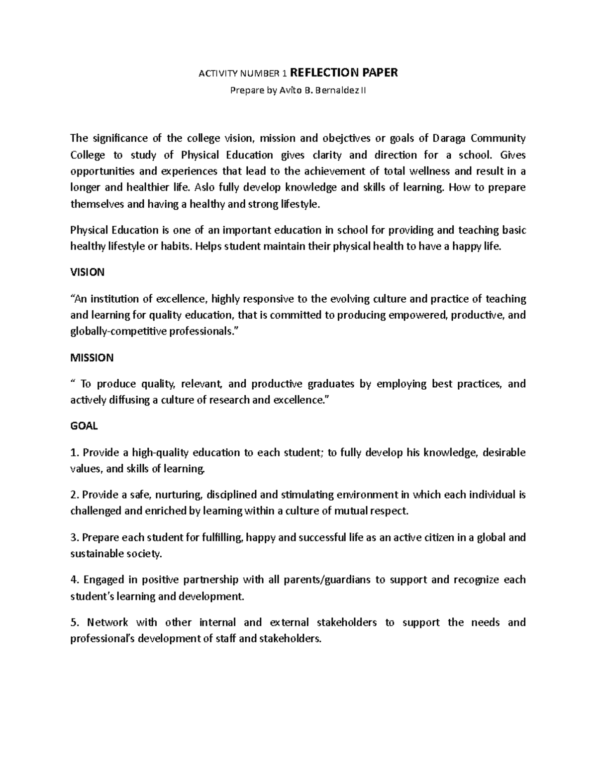 Reflection Paper by Tanaji Kamdez.bxjegwndjdidhagebajagnd jdiegwie ...