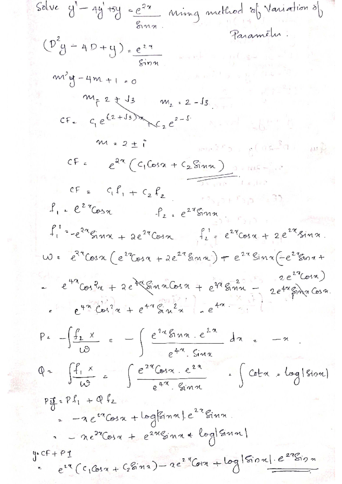 Differential Equations Part 3 - Studocu