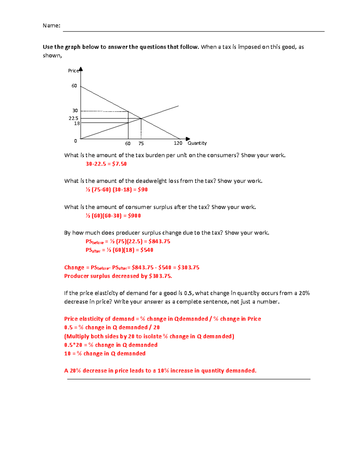 Cumulative Exam 3 Review Questions - answers - Use the graph below to ...