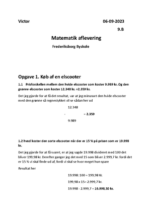 FP9 Matematik med hjælpemidler maj 2022 - Matematik FP Folkeskolens ...