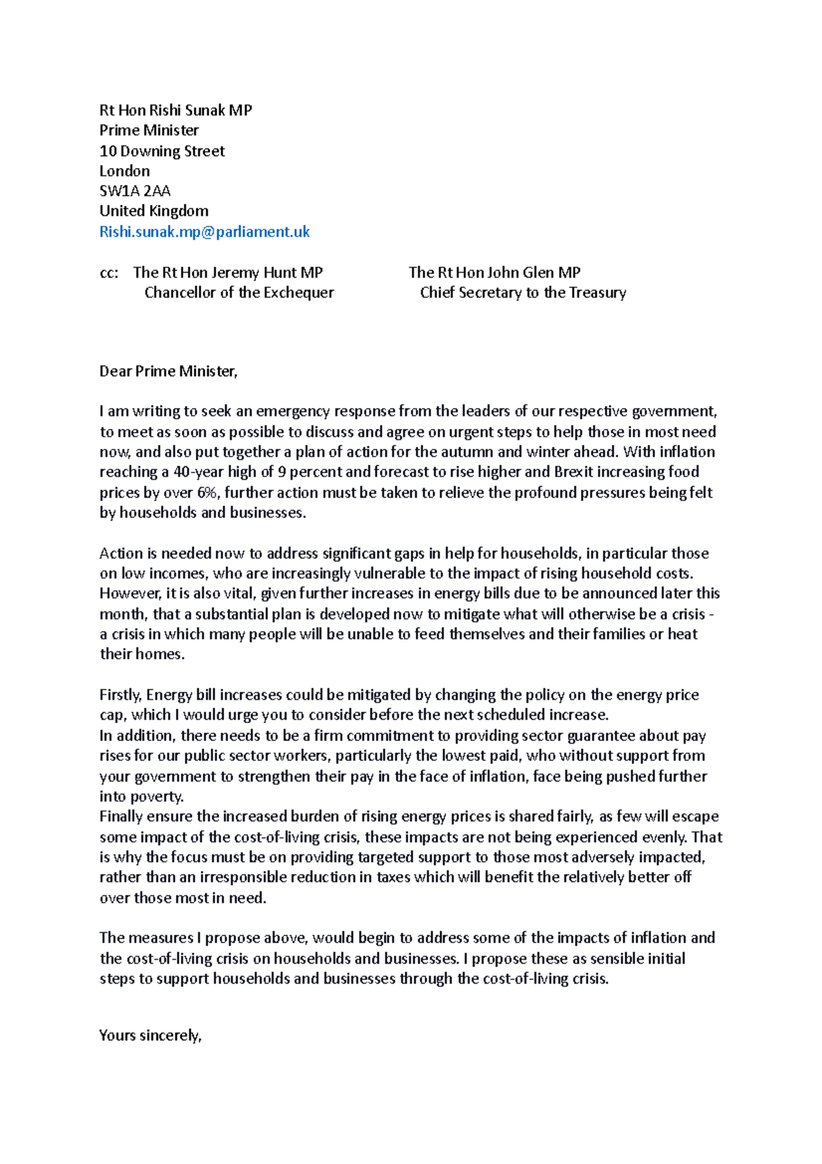 English language NEA first draft - Rt Hon Rishi Sunak MP Prime Minister ...