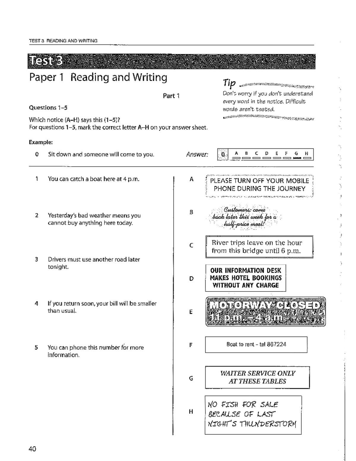 KET - Test de practica para examne de inglés - comunidad - Studocu