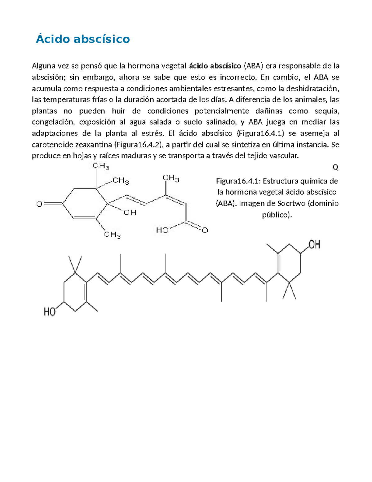 Ácido abscísico - Habla hacera de una hormona de crecimiento utilizada ...