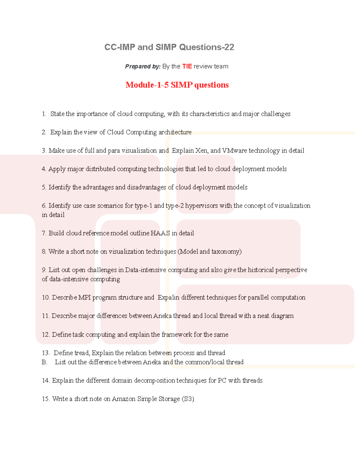 Copy of CC simp-tie - fffff - CC-IMP and SIMP Questions- Prepared by ...