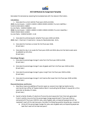 ACC 318 Module Two Assignment - Debt-to-Assets Ratios 1. Calculate the ...