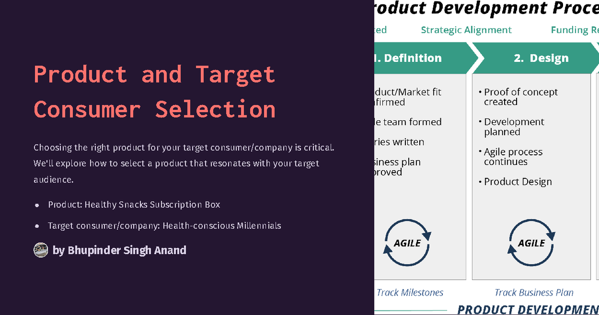 Product and Target Consumer Selection - Product and Target Consumer ...