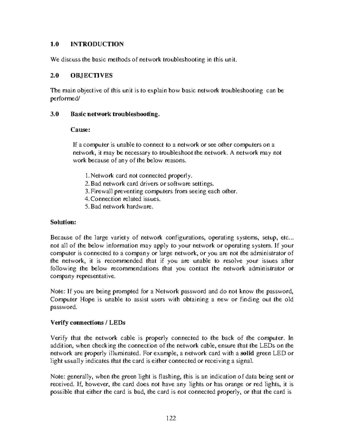 Basic Network Troubleshooting 1 Introduction We Discuss The Basic