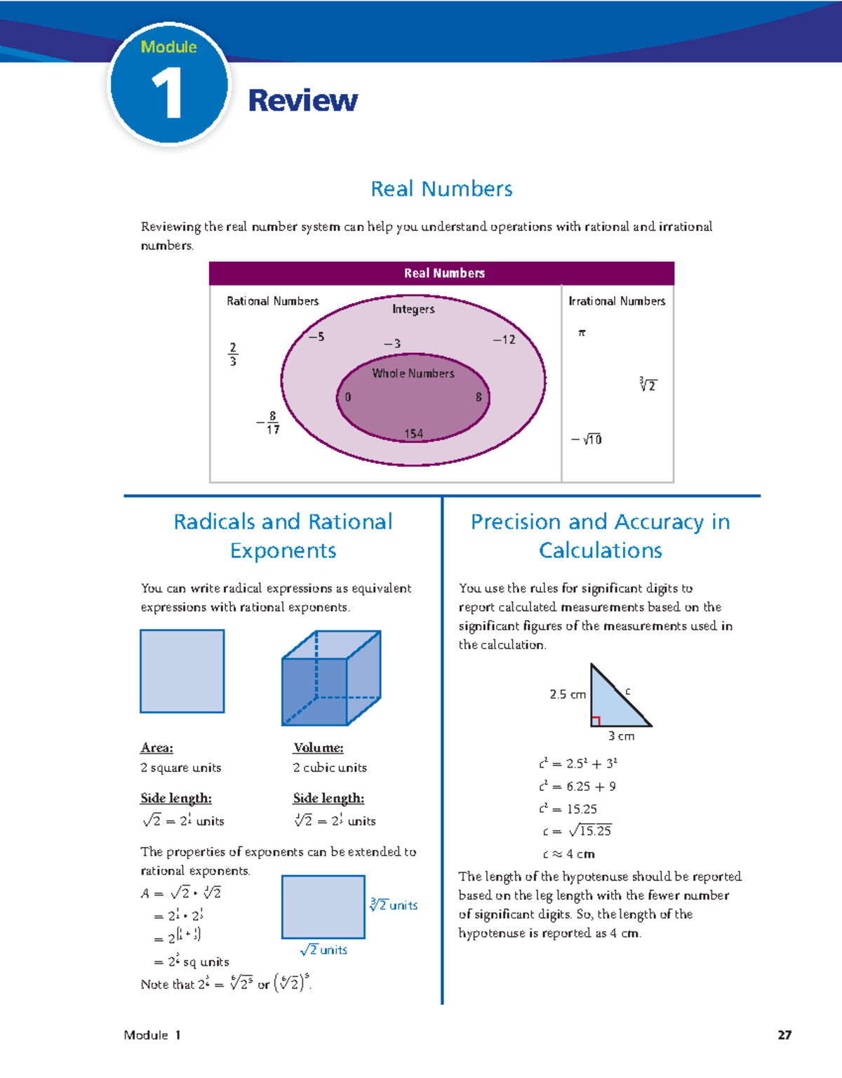 Module 1 Review - szryestdruyftu - √ 3 2 units √2 units Review Module 1 ...