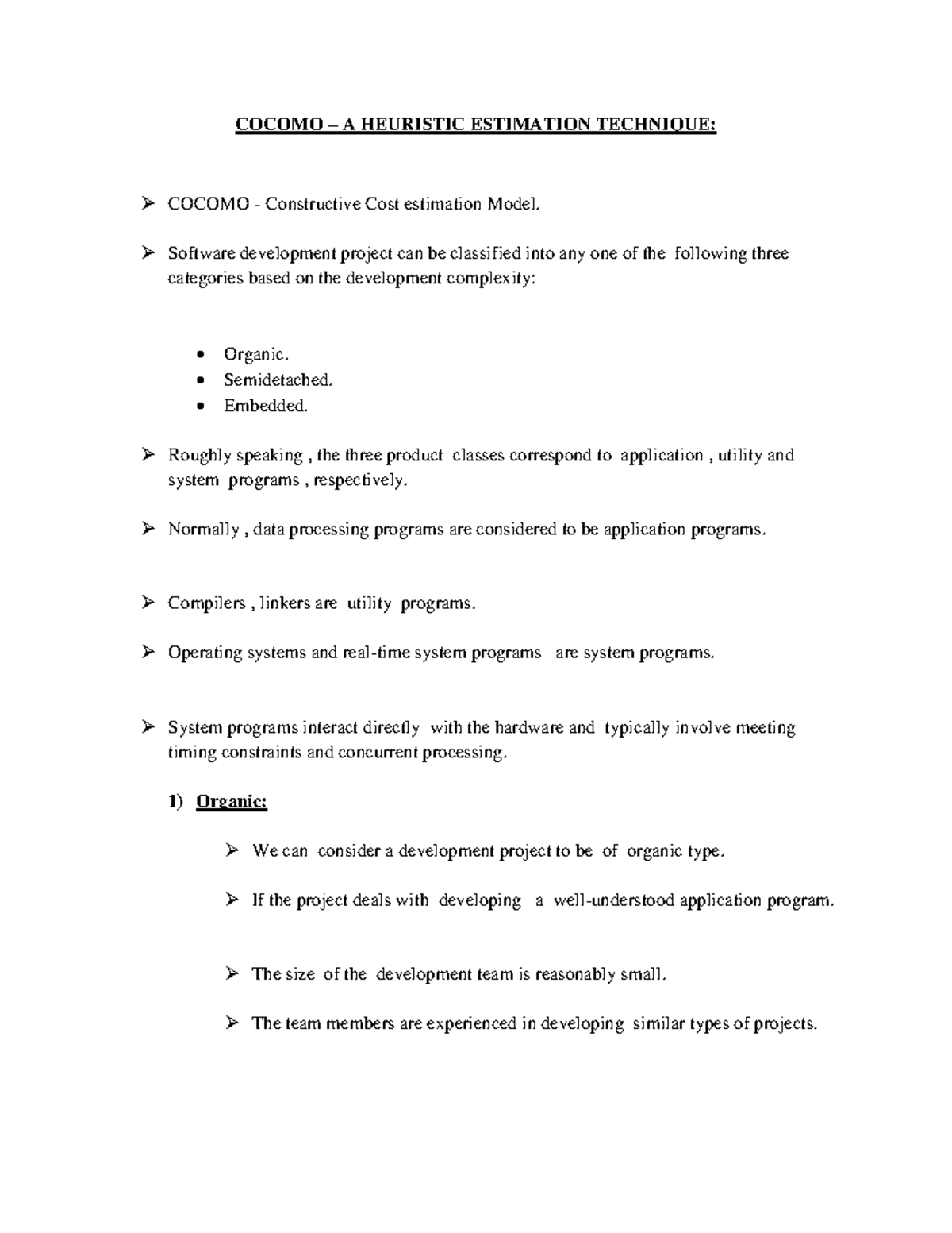 Cocomo - A Heuristic Estimation - COCOMO – A HEURISTIC ESTIMATION TECHNIQUE: COCOMO ...