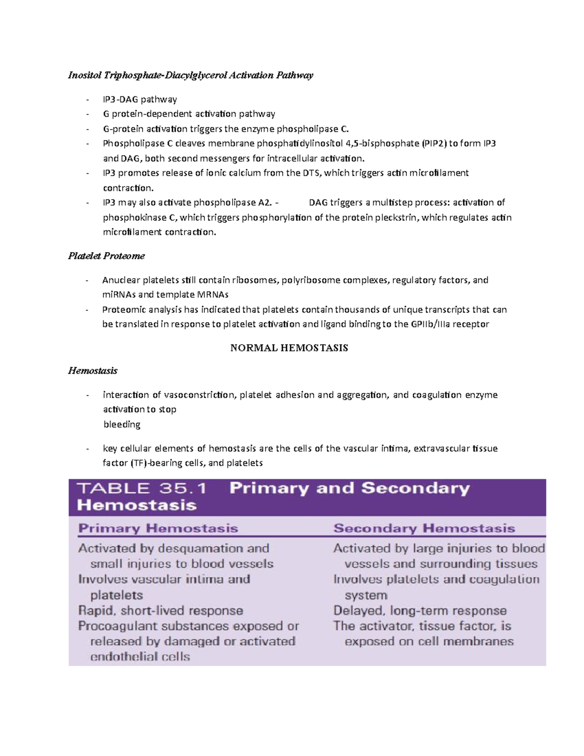 Inositol Triphosphate-Diacylglycerol Activation Pathway - Phospholipase ...