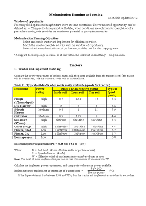 ALP 313 Fodder FLOW Planning notes - ALP 313 LAND USE PLANNING FODDER ...