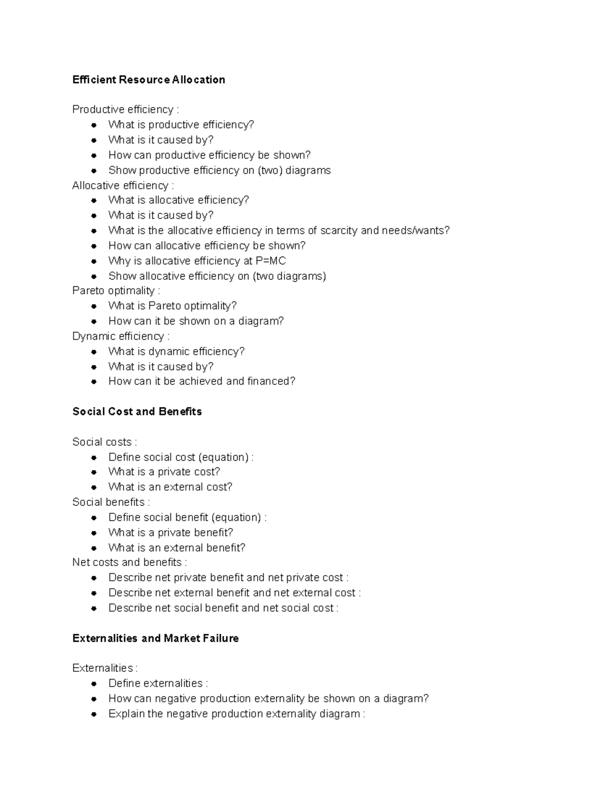 Complete Micro Active Recall Questions - Efficient Resource Allocation ...