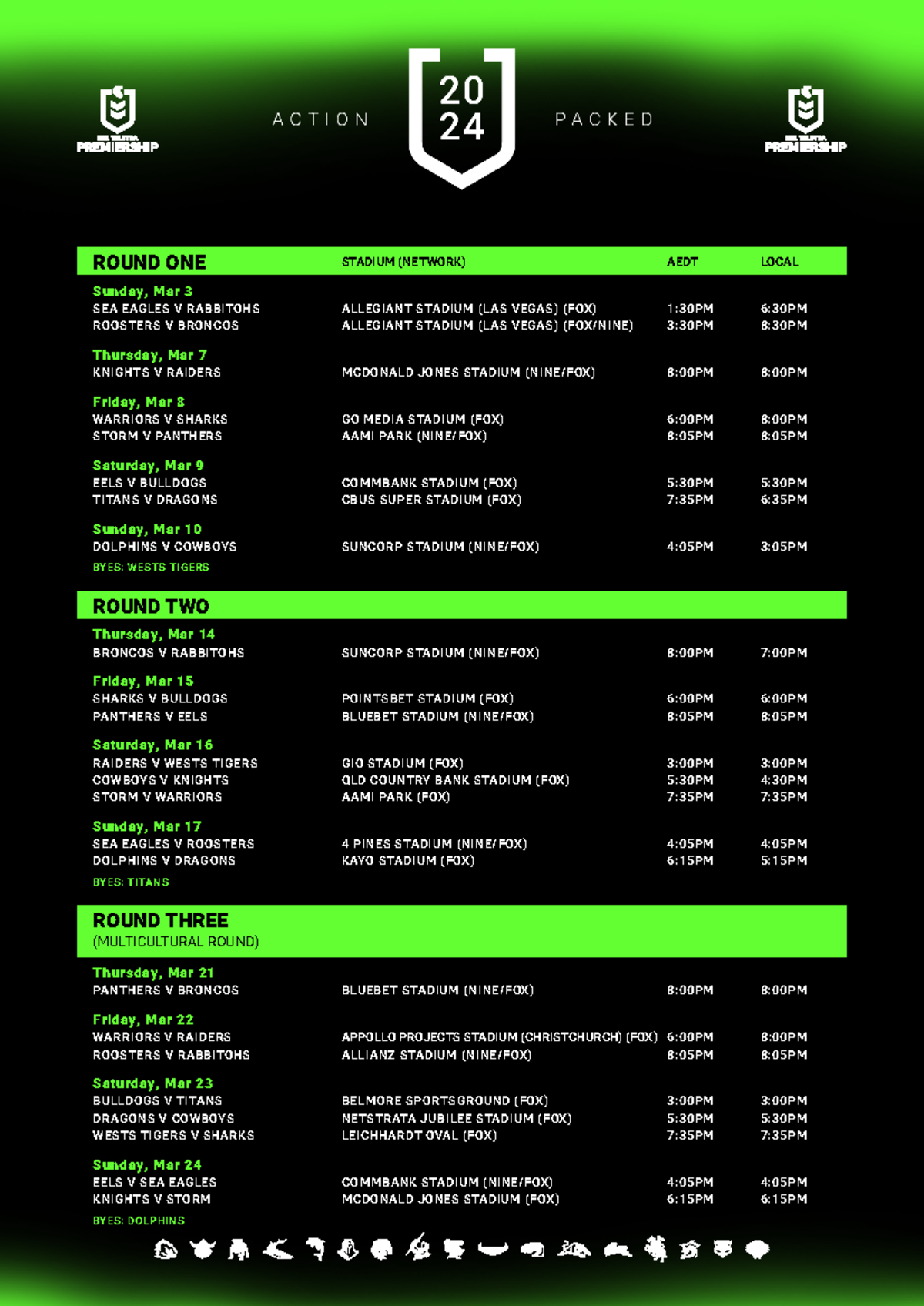 Nrl tp 24 draw-launch season calendar a4 prem nrl final - ROUND ONE ...