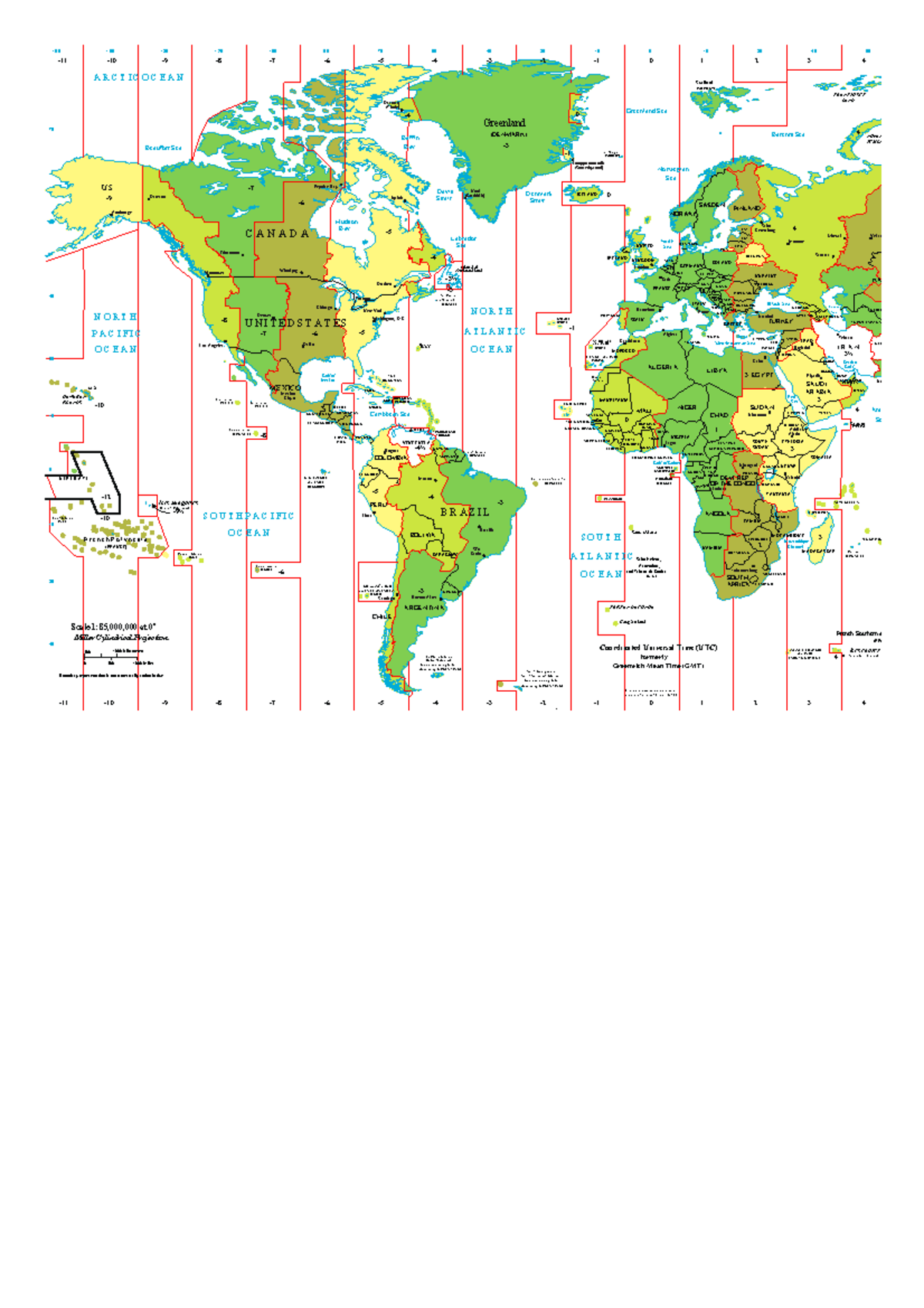 Chapter 2 - Standard time zones of the world - 165 150 135 120 105 90 ...