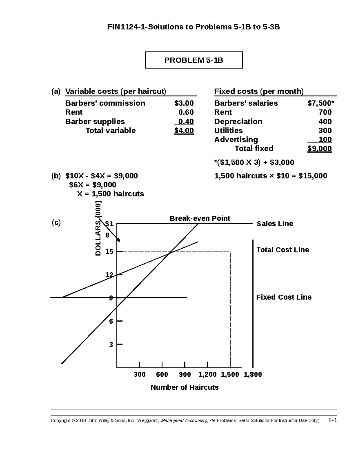 FIN1124-1-Solutions to Chapter 5 Problems 5-1B-3B-10062022 - FIN1124-1-Solutions to Problems 5 ...