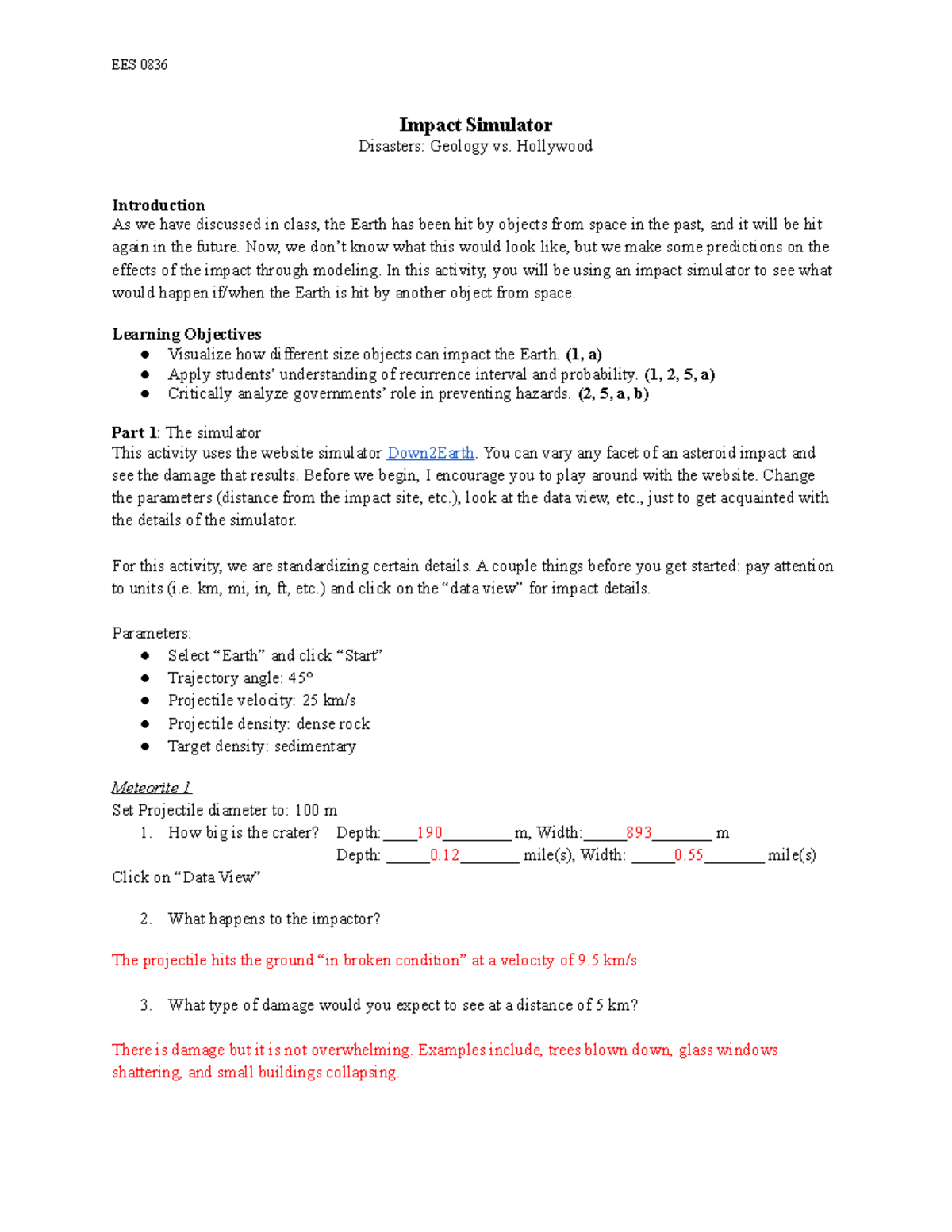 HW Impact Simulator - Impact Simulator Disasters: Geology vs. Hollywood ...