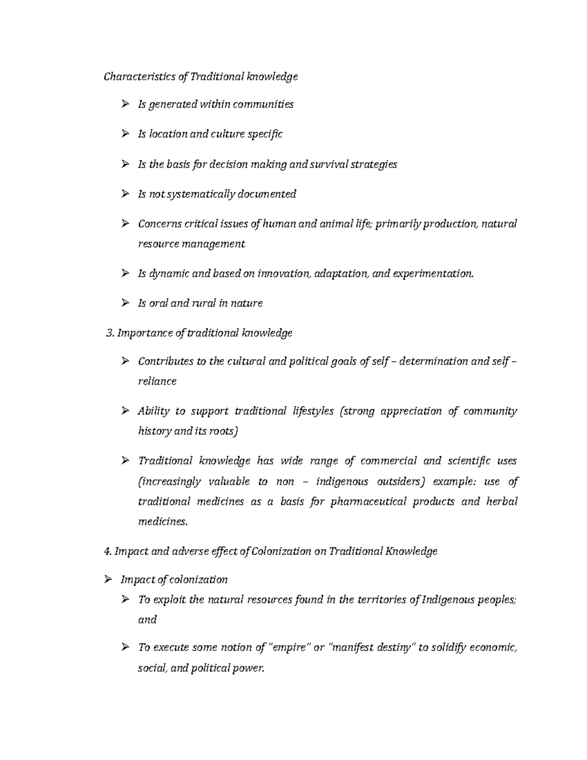 Characteristics of Traditional knowledge - Is oral and rural in nature ...