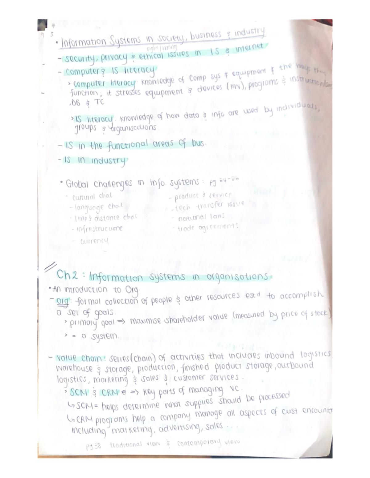 Ch2 - INF 112 - INF 112 Chapter 2 notes - INF 112 - Studocu