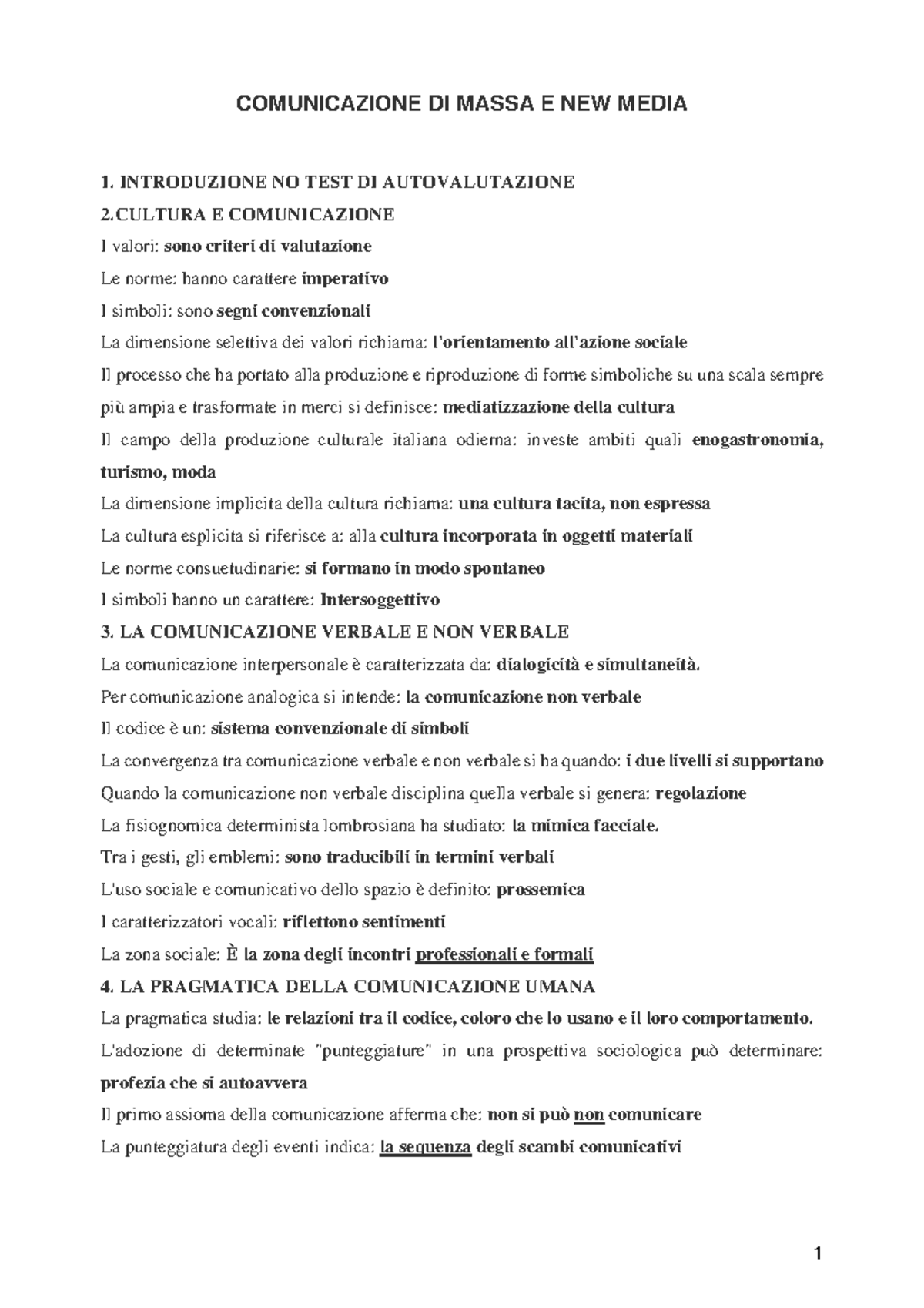 Comunicazione di massa e new media - COMUNICAZIONE DI MASSA E NEW MEDIA ...