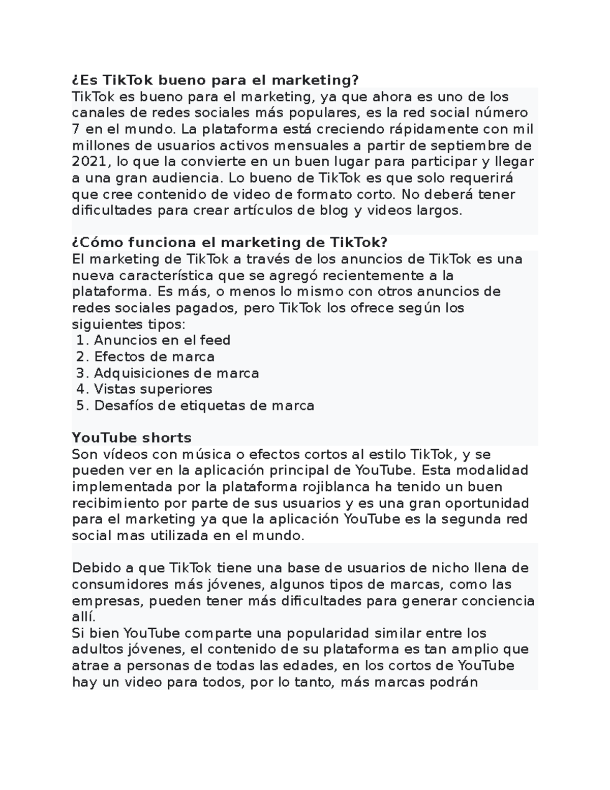 Es Tik Tok bueno para el marketing - ¿Es TikTok bueno para el marketing ...