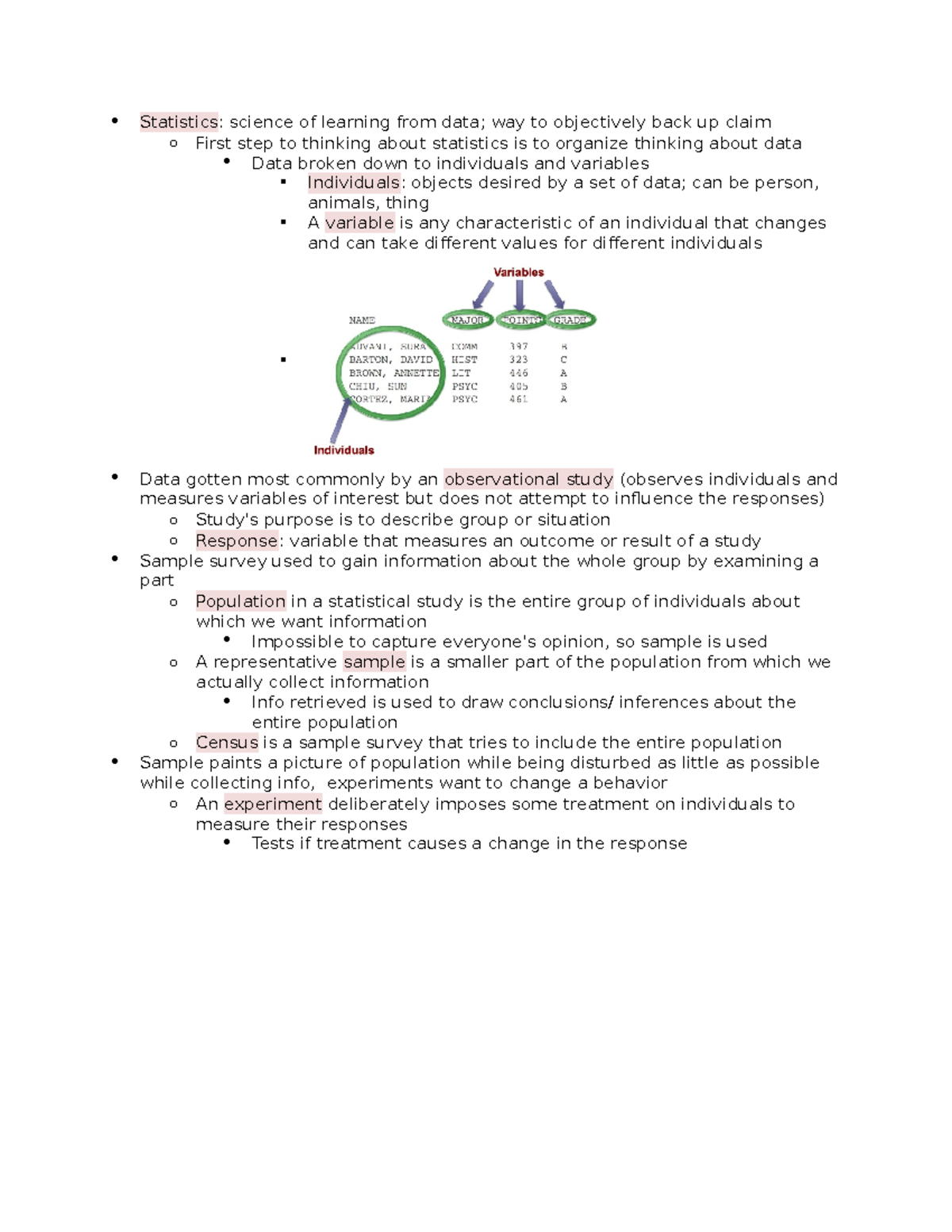 Chapter 1- Where Do Data Come From - Statistics: science of learning ...