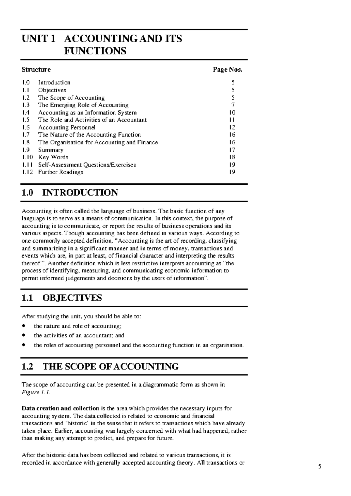 UNIT 1 - xyz - Accounting and its UNIT 1 ACCOUNTING AND ITS Functions ...