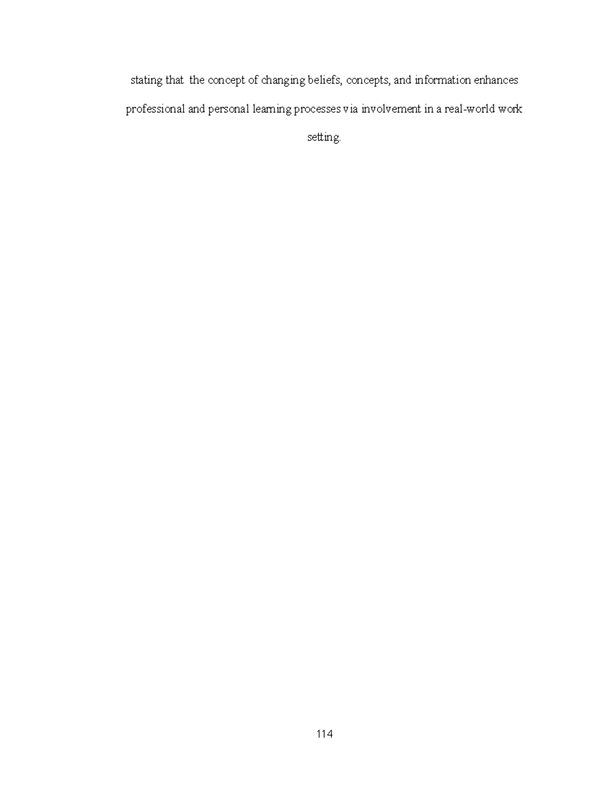 Professional Growth on Internship Notes Part 17 - stating that the ...