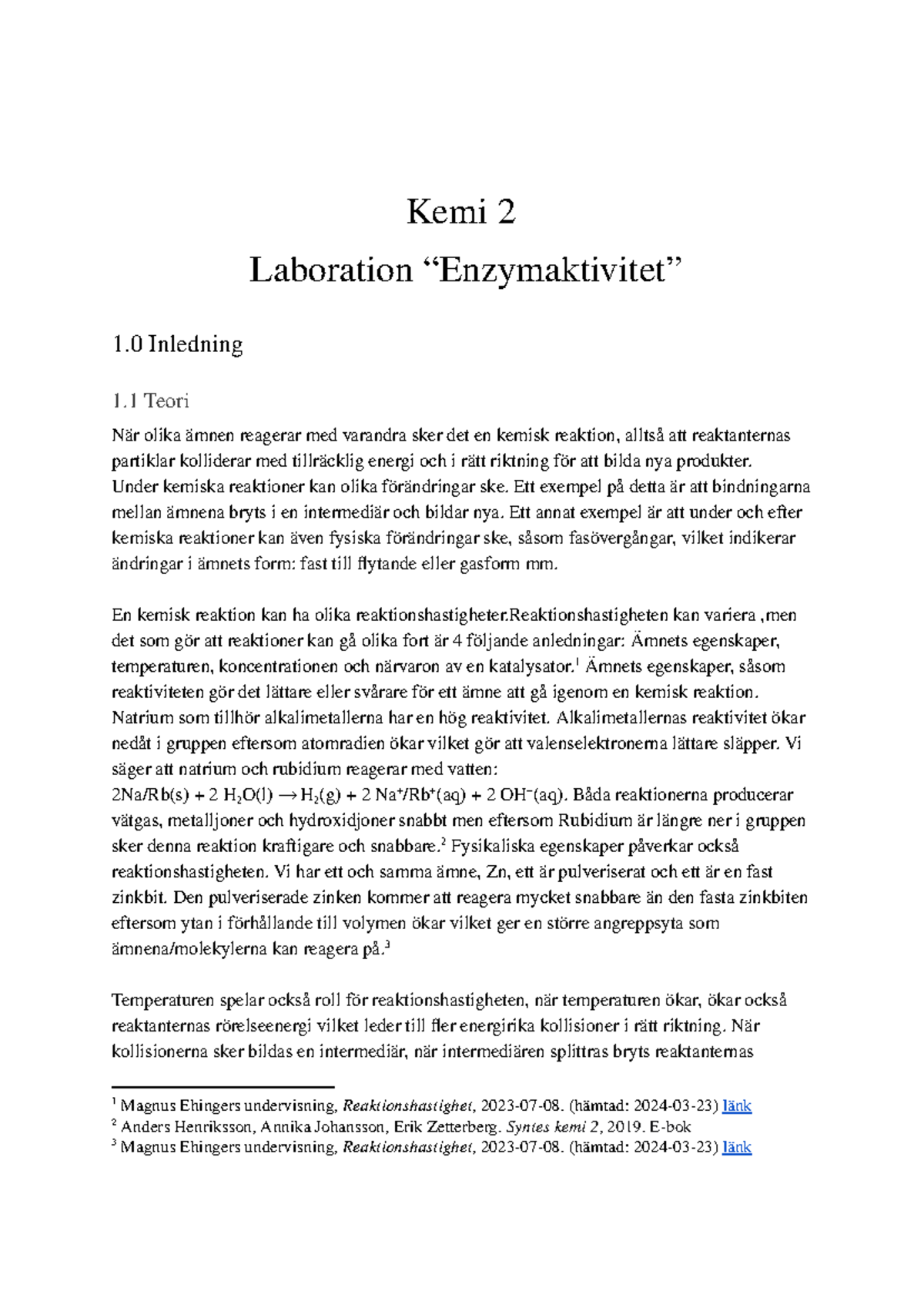 Bubbel trubbbel - Laboration om brustabletter - Kemi 2 Laboration ...