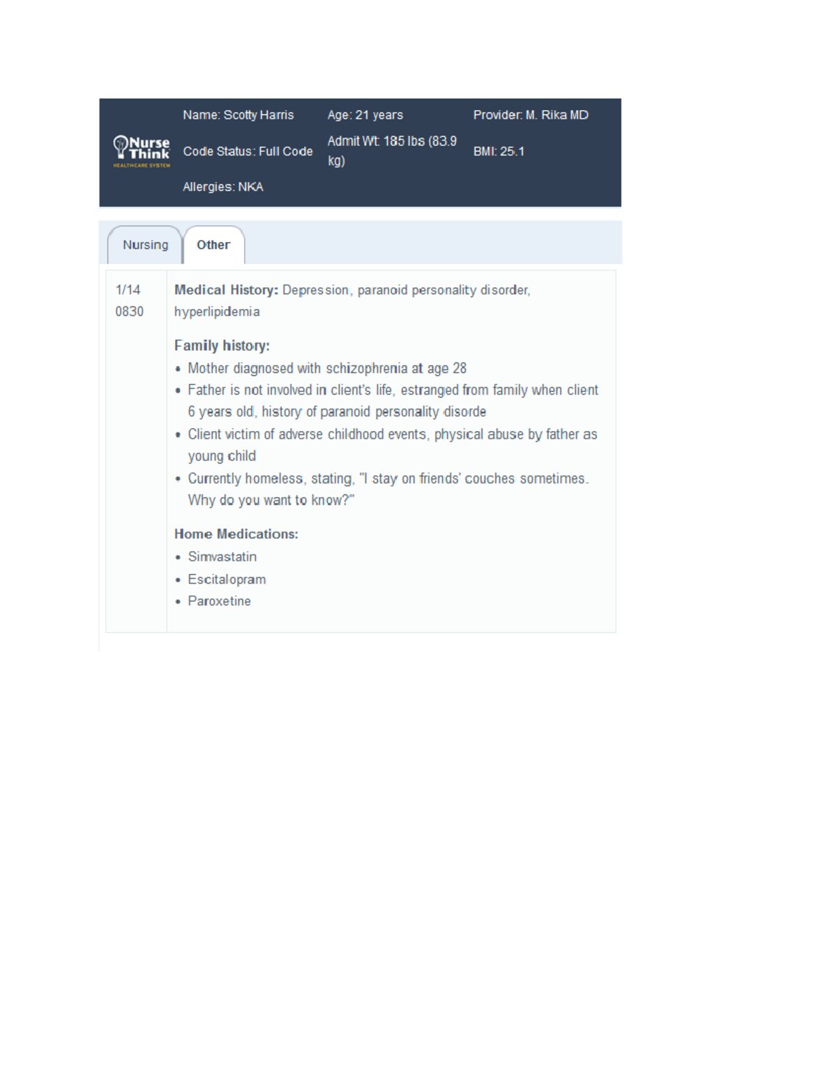 CJSim Scotty Harris Information - NR-326 - Studocu