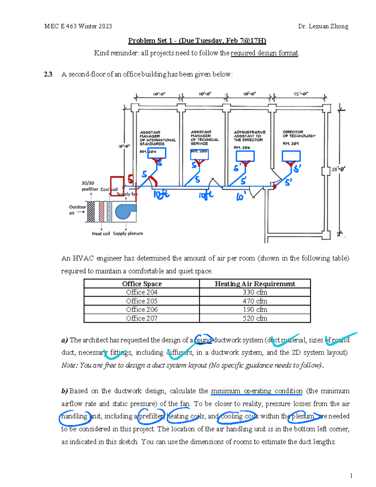 Assignment 1 - Problem statements - MEC E 463 Winter 2023 Dr. Lexuan Zhong 1 Problem Set 1 ...
