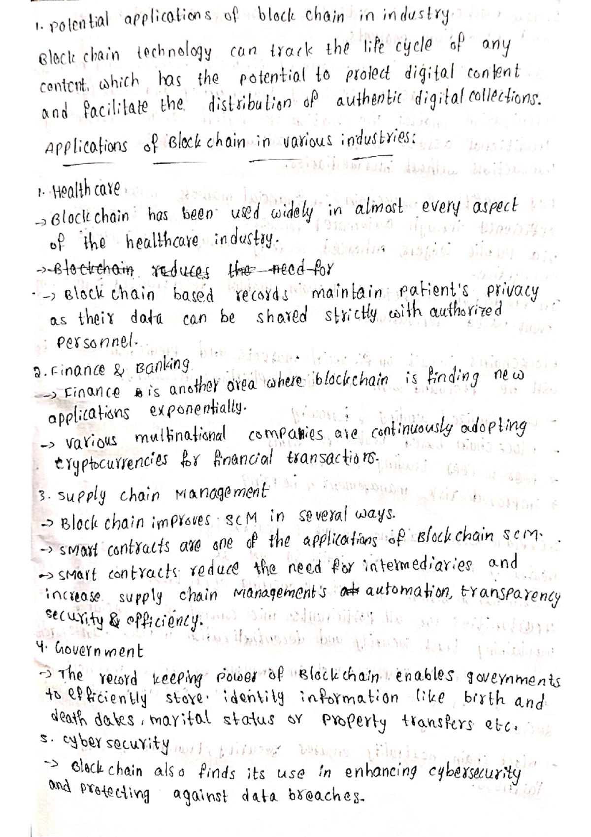BCT-2 - Block chain technology unit 2 - ere potential apolicotions of ...