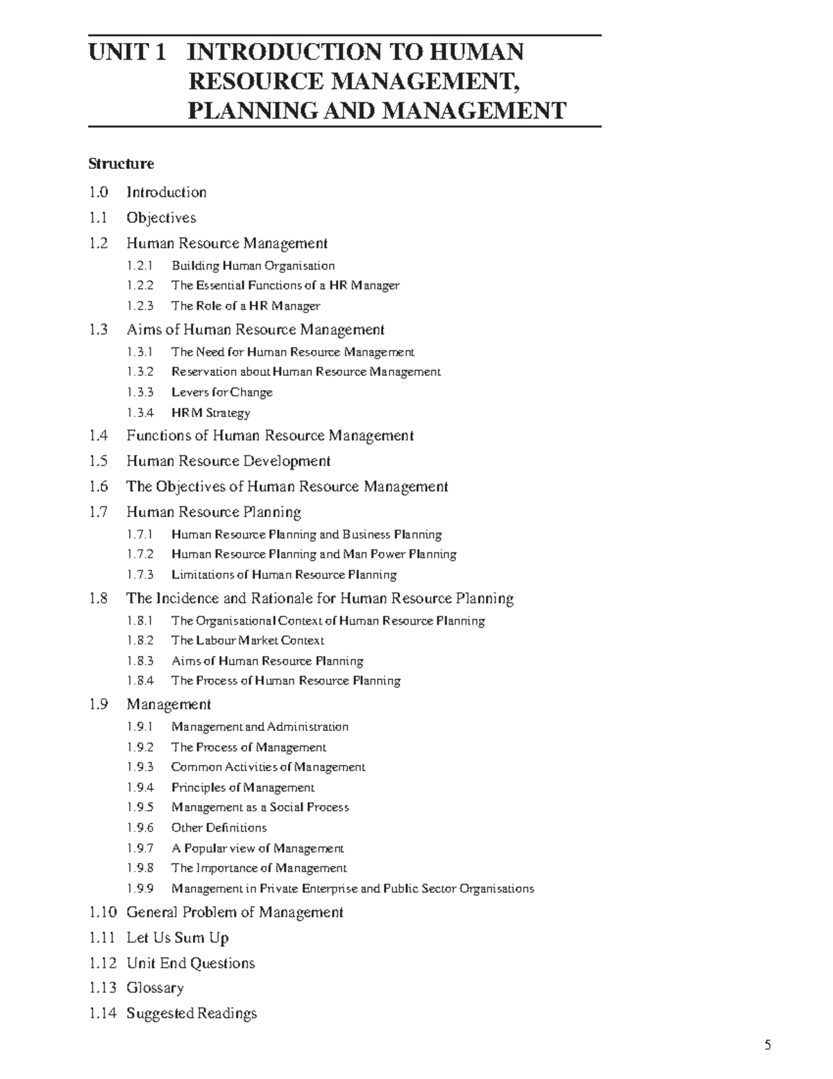 Unit-1 HRM Notes of Unit 1 . - Introduction to Human - Studocu
