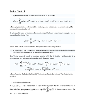 2) fourier series - Further Differential Equations - Studocu