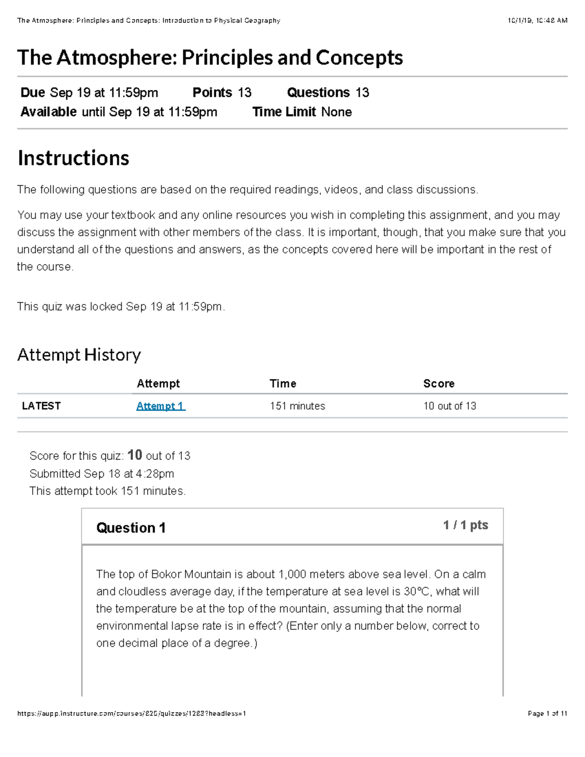 The Atmosphere: Principles and Concepts: Introduction to Physical ...