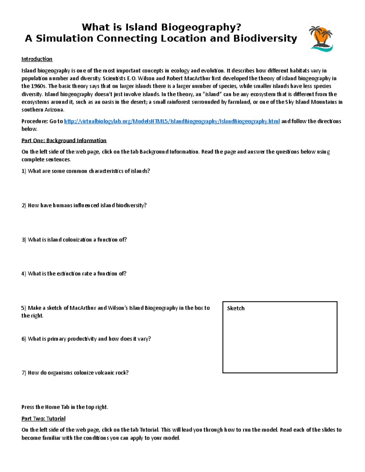 Tariq Reynolds - What is Island Biogeography Computer Simulation - What ...