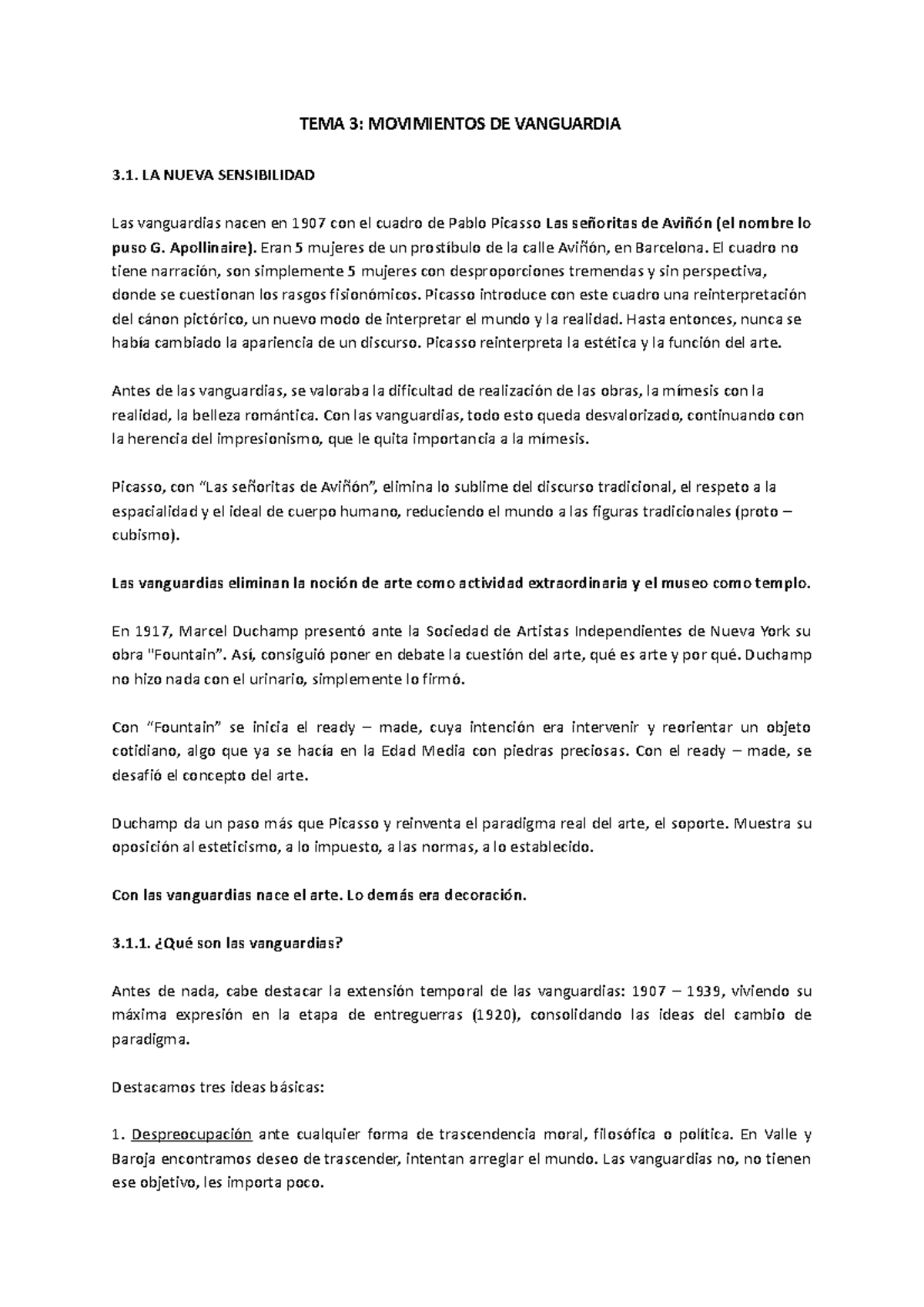 TEMA 3 Movimientos DE Vanguardia - TEMA 3: MOVIMIENTOS DE VANGUARDIA 3 ...
