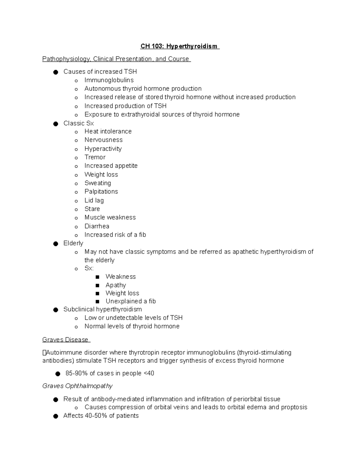 Textbook- Hyperthyroidism - CH 103: Hyperthyroidism Pathophysiology ...