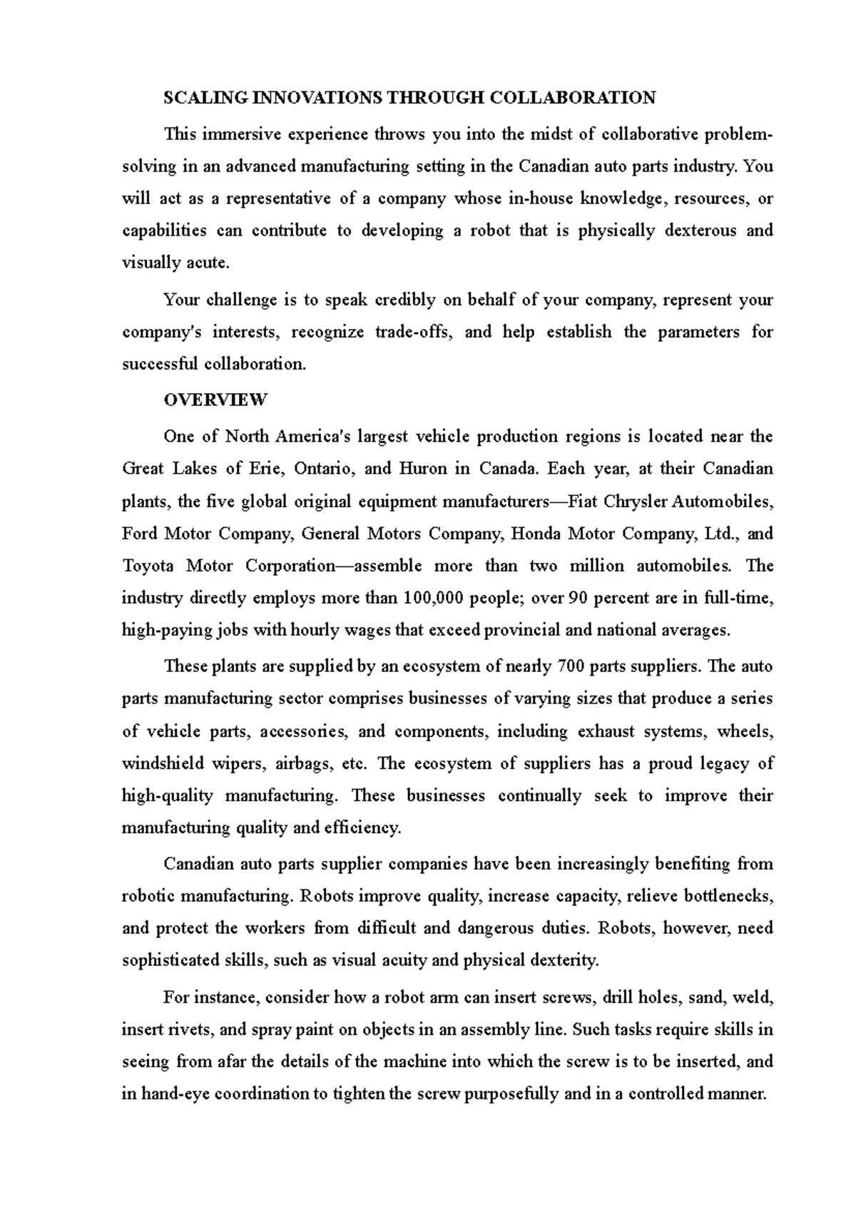 Scaling Innovations Through Collaboration - SCALING INNOVATIONS THROUGH COLLABORATION This ...