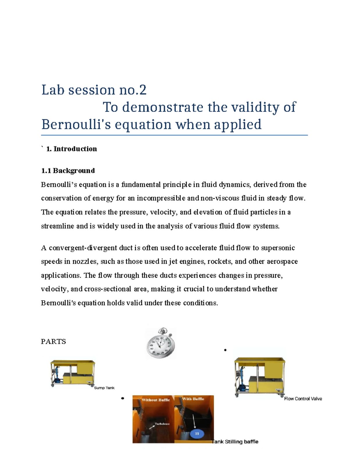 Fm lab report mid - Lab session no. To demonstrate the validity of ...
